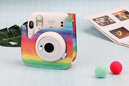 CELION Camera Case for Fujifilm Instax Mini 11 Instant Camera (Rainbow)