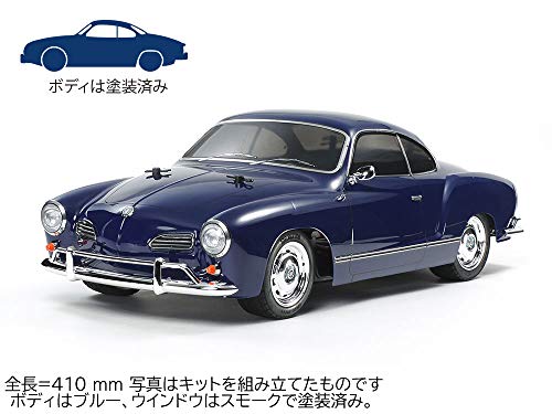 TAMIYA 58677 Volkswagen 1:10 VW Karmann GHIA (M-06L), Remote Controlled Car, RC Vehicle, Model Building, Hobby Crafts