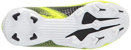 adidas Boy's X GHOSTED.3 Soccer Shoe, Solar Yellow/Black/Team Royal Blue(Firm Ground), 5.5 Big Kid