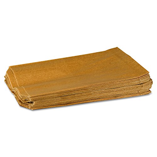Hospeco - GID-HOSKL-260 KL Waxed Kraft Feminine Hygiene Liner Bag with Gusset ,10.25” x 7.5” x 3.5”,(Case of 500)