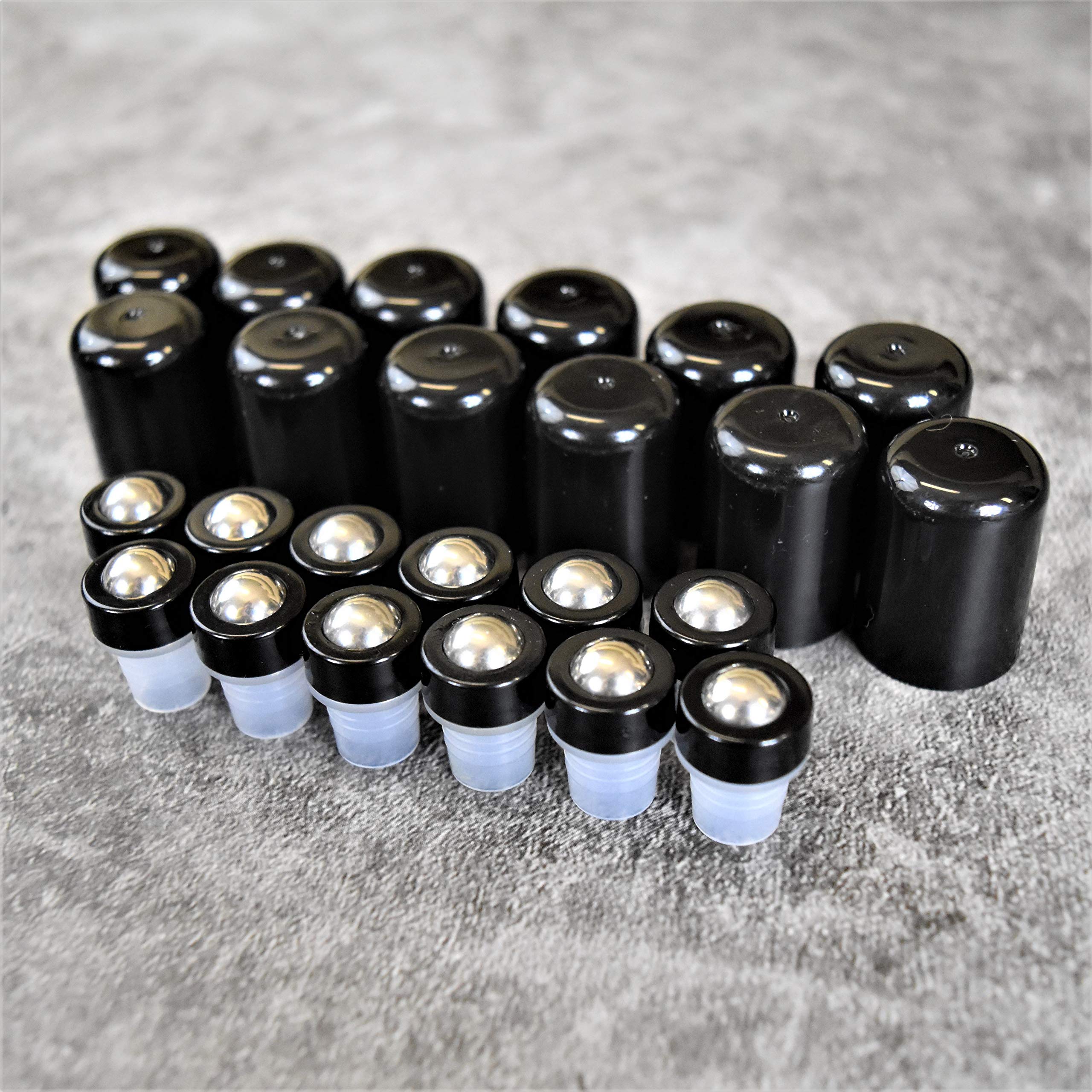 Roller Ball Inserts for 5ml 15ml Essential Oil Bottles β Tops Accessory to Turn Oils Bottle Into Instant Rollers - Fits doTERRA, Young Living, Plant Therapy - Leakproof, Metal, Reusable, 12 Pack