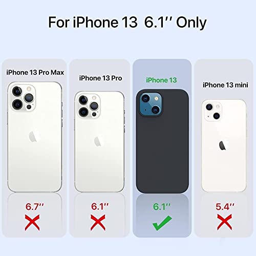 CellEver Ultra Durable Silicone Case for iPhone 13, Military Grade Protection [3 Layers & Double Coated] [Slim Fit] Shockproof Cover with Soft Microfiber Interior (6.1 inch, White)