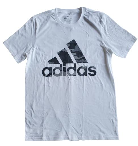 adidas Badge of Sport Texture Camo TEE Mens White T-Shirt Size XLarge