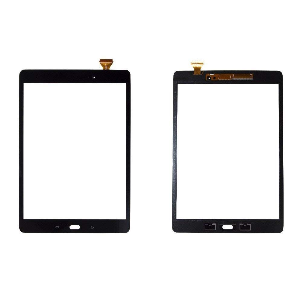 T Phael Black Touch Screen Digitizer for Samsung Galaxy Tab A 9.7" - Glass Replacement for SM-T550 SM-T555 T550 T555 (Not Include LCD) with Tools + Pre-Installed Adhesive
