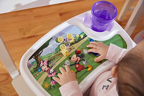 Disney Minnie Mouse Mealtime Baby Toddler Booster Seat with Adjustable Tray β Portable Booster Seat for Dining Table β Travel Essentials for Baby