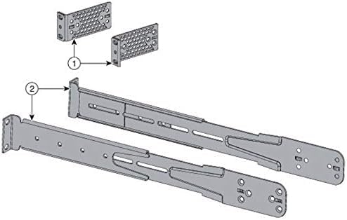 RW RoutersWholesale Mounting Kit Compatible/Replacement for Cisco Catalyst C9500 Switches / C9500-4PT-KIT=
