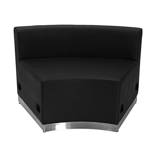 Flash Furniture HERCULES Alon Series Black LeatherSoft Reception Configuration, 15 Pieces