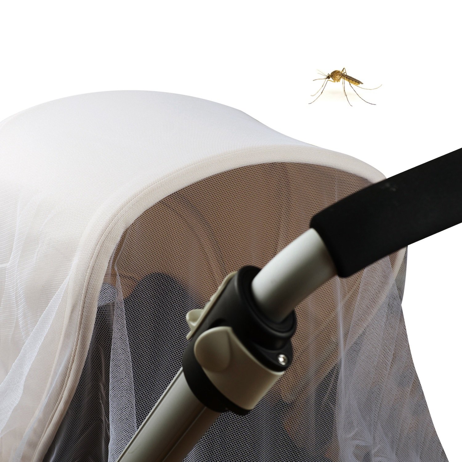 KIDLUF Mosquito and Bug Net for Baby Strollers, Bassinets, Cradles and Car Seats β Insect Net Safe Mesh White Buggy Cover for Pushchairs, Prams, and Carrycots