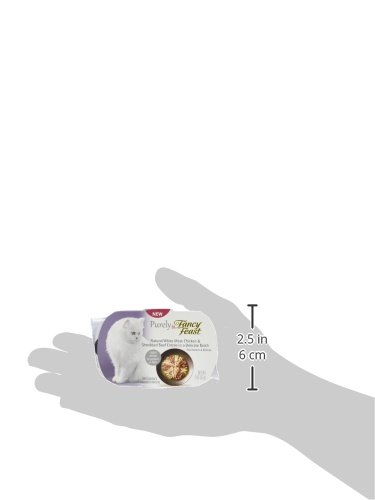 Fancy Feast Appetizers Natural White Meat Chicken And Shredded Beef Cat Food, 2-Ounce Pouch, Pack Of 10