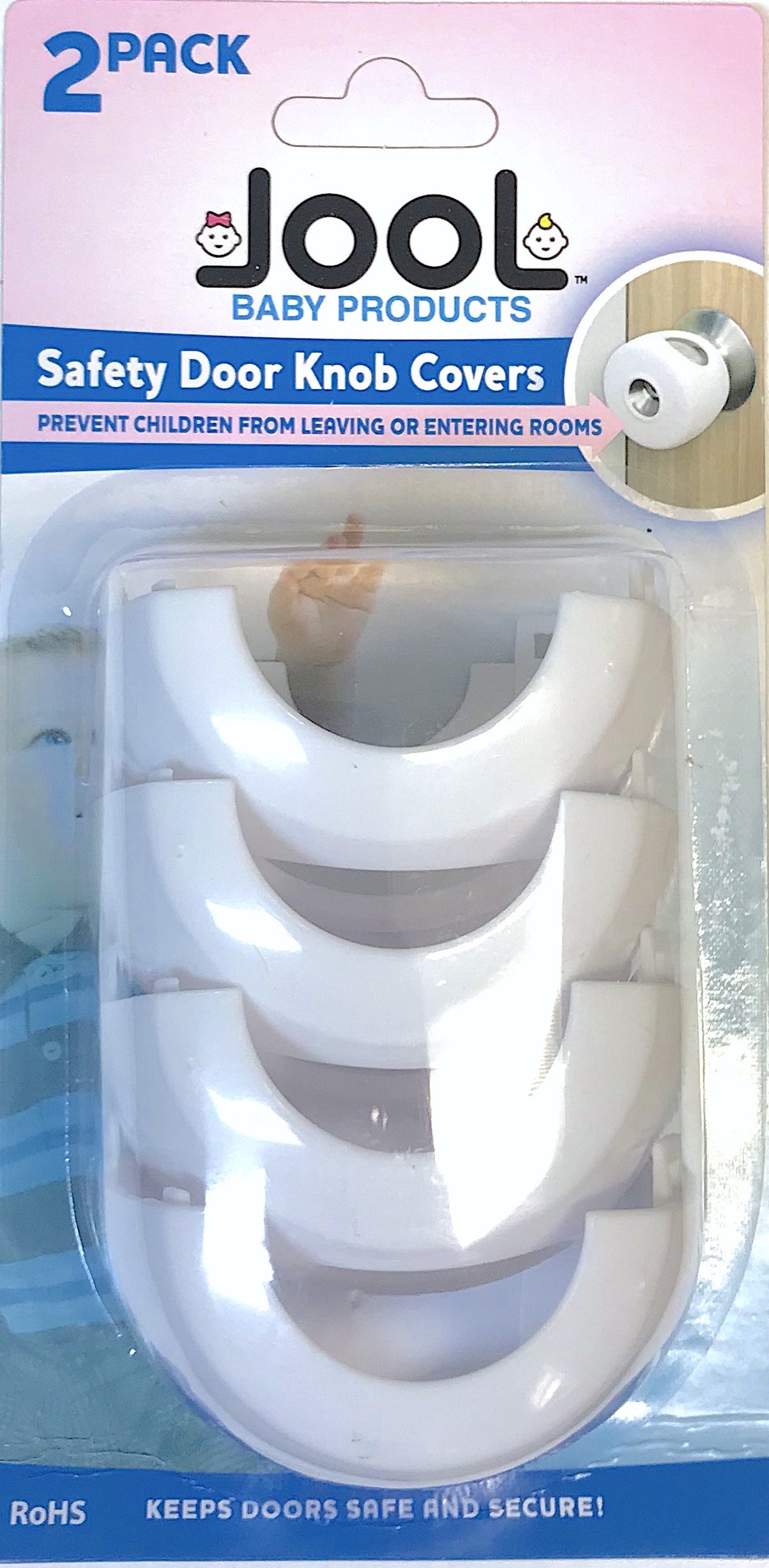 Door Knob Covers - 2 Pack - Child Safety Cover - Child Proof Doors - Jool Baby