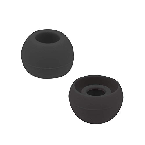 MMOBIEL Ear Tips Earbuds Replacement Compatible with Beats by Dre Powerbeats 2/3 Monsterbeats Wireless - Set of 4 Pairs - Silicone - Black
