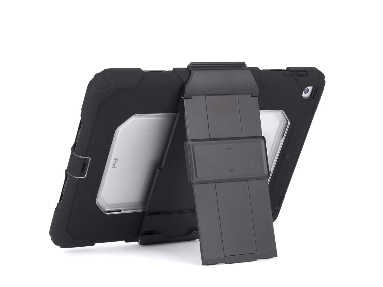 Griffin Technology iPad 9.7 (2017) Rugged case, Survivor All-Terrain with Stand, 4 Layers of Protection, 8ft Drops, Black/Clear