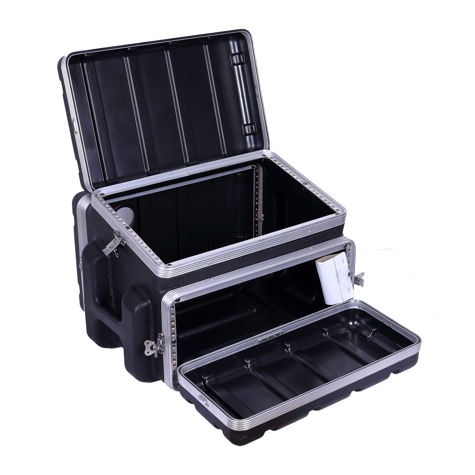 Crossrock Console Rack case 7U Slant top 2U Front and 6U Rear(CRC7U2U6U), Console-7U/2U/6U