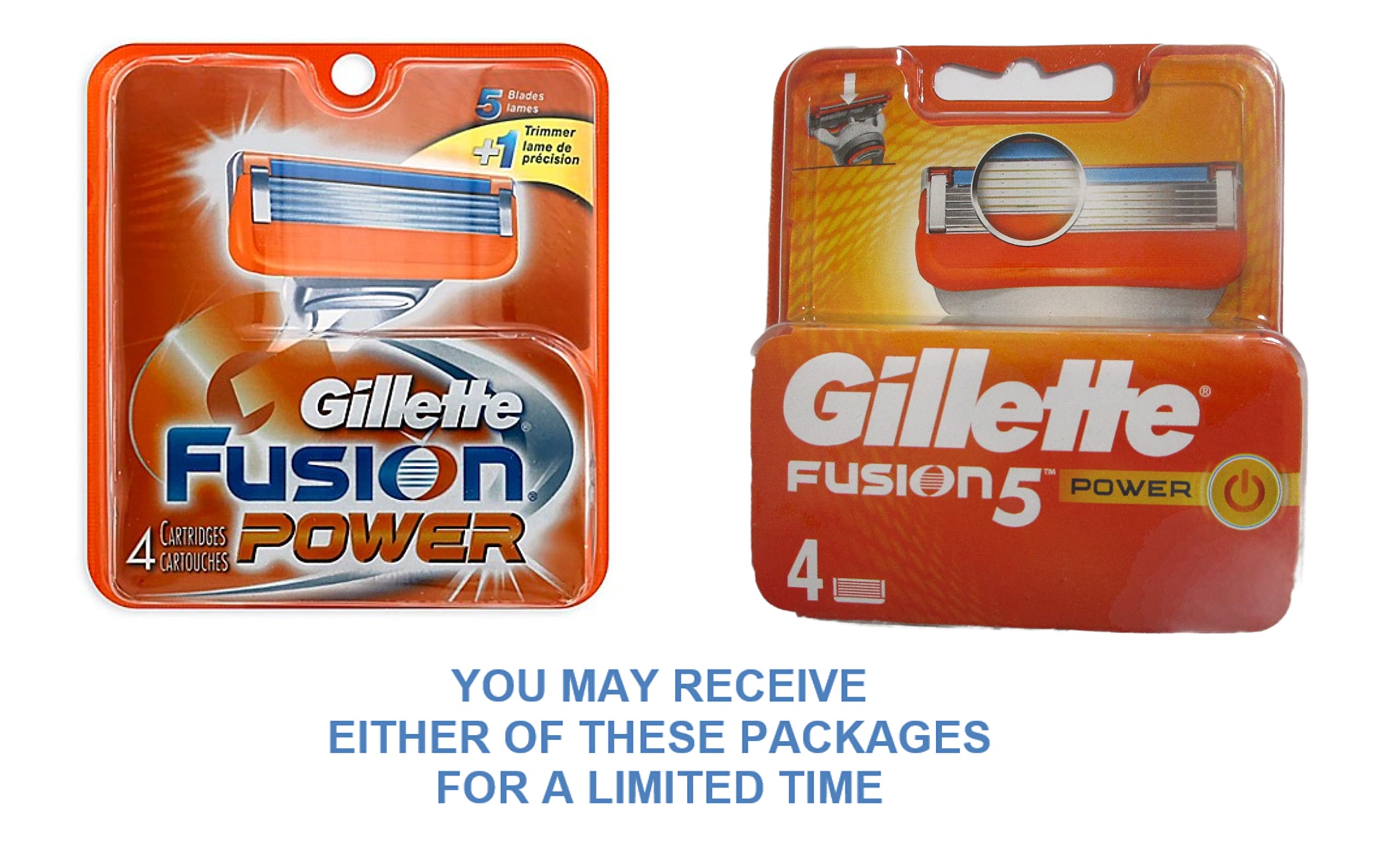 8 Gillette Fusion POWER Razor Blades NEW CARTRIDGE PACK 100% AUTHENTIC,GENUINE
