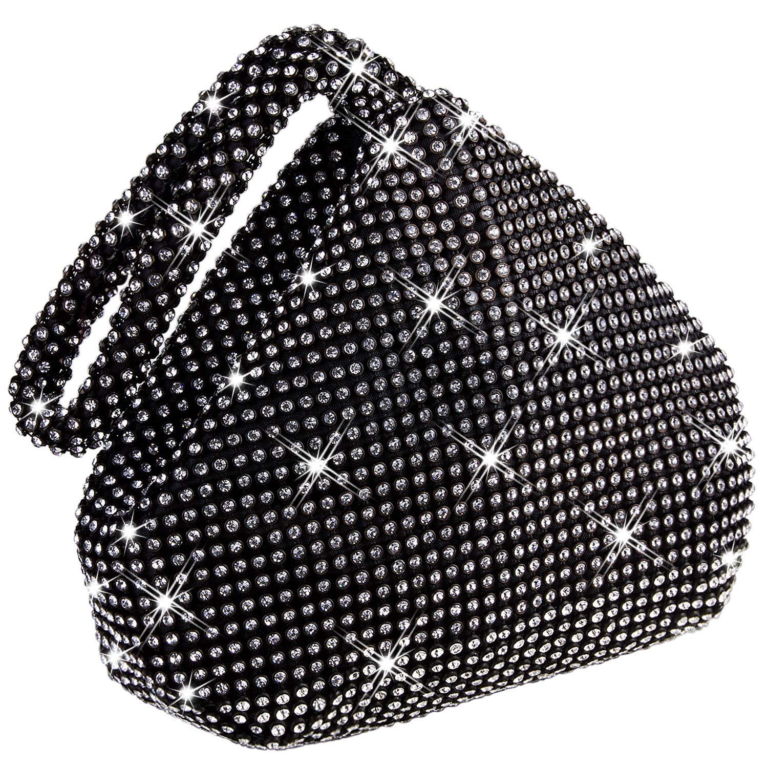 CROWN GUIDE Women's Vintage Evening Bags Clutches Bling Beaded Wedding Party Gowns Formal Prom Purses Handbags With Wristlet Gold