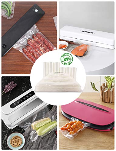 Vacuum Sealer Bags Heavy Duty, 11x 50 Vacuum Sealer Bags (2 packs) 100 ft Roll