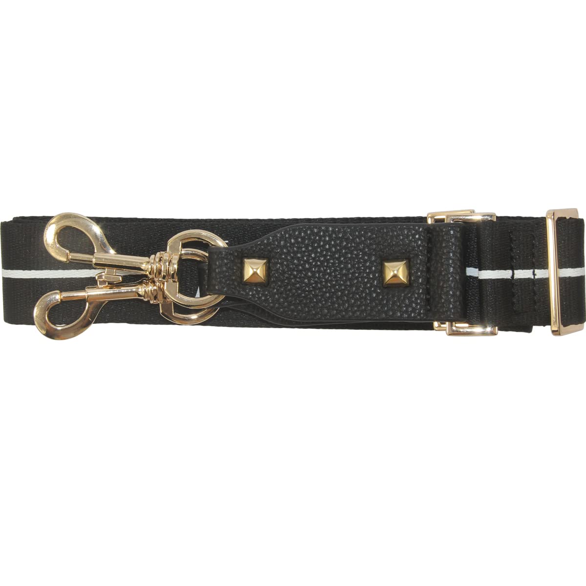 Duwi Wide Purse Strap Jacquard Guitar Style Strap Multicolor Canvas Adjustable Crossbody Bag Strap(l,Black,Black,Love)