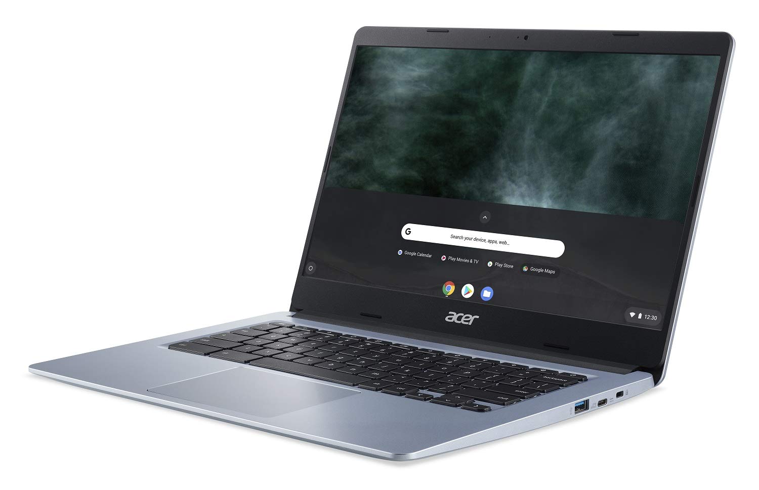 acer Chromebook 314 14" FHD IPS Touchscreen Laptop, Intel Celeron N4020, 4GB LPDDR4 RAM, 64GB eMMC, Intel UHD Graphics 600, Wi-Fi 5, 720p HD Camera, Chrome OS, Charcoal Black, 32GB USB Card