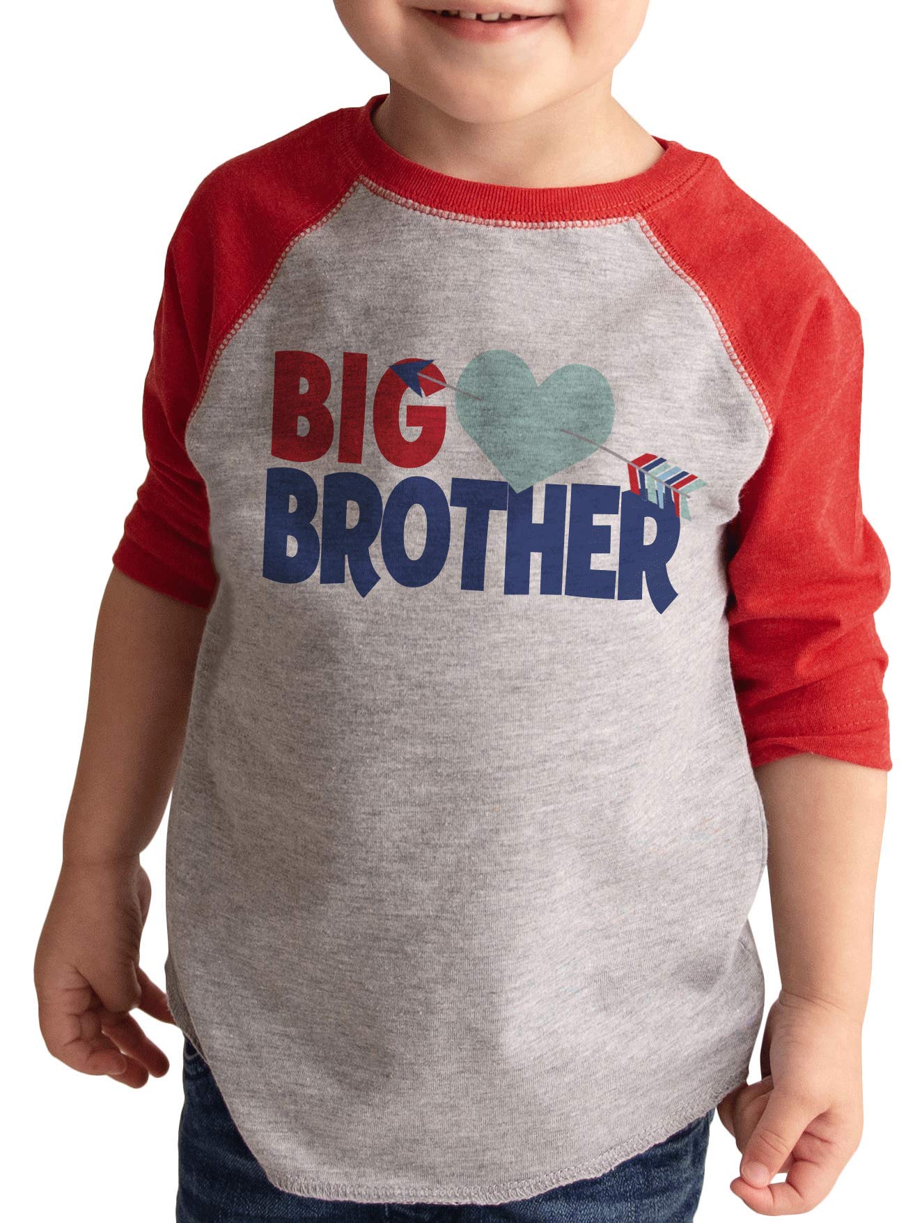 Custom Party Shop Boy's Big Brother Happy Valentine's Day 4T Red Raglan