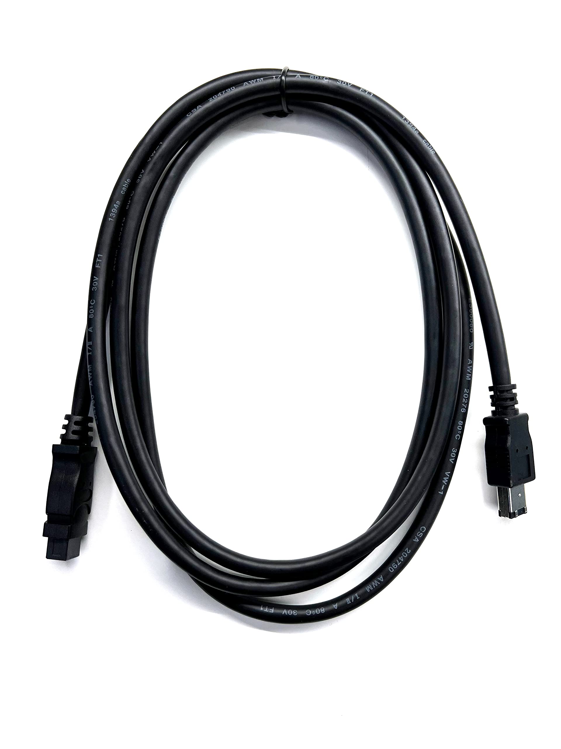 Cable Builders Firewire 800 400 Cable 9 Pin to 6 Pin [6FT] IEEE 1394B