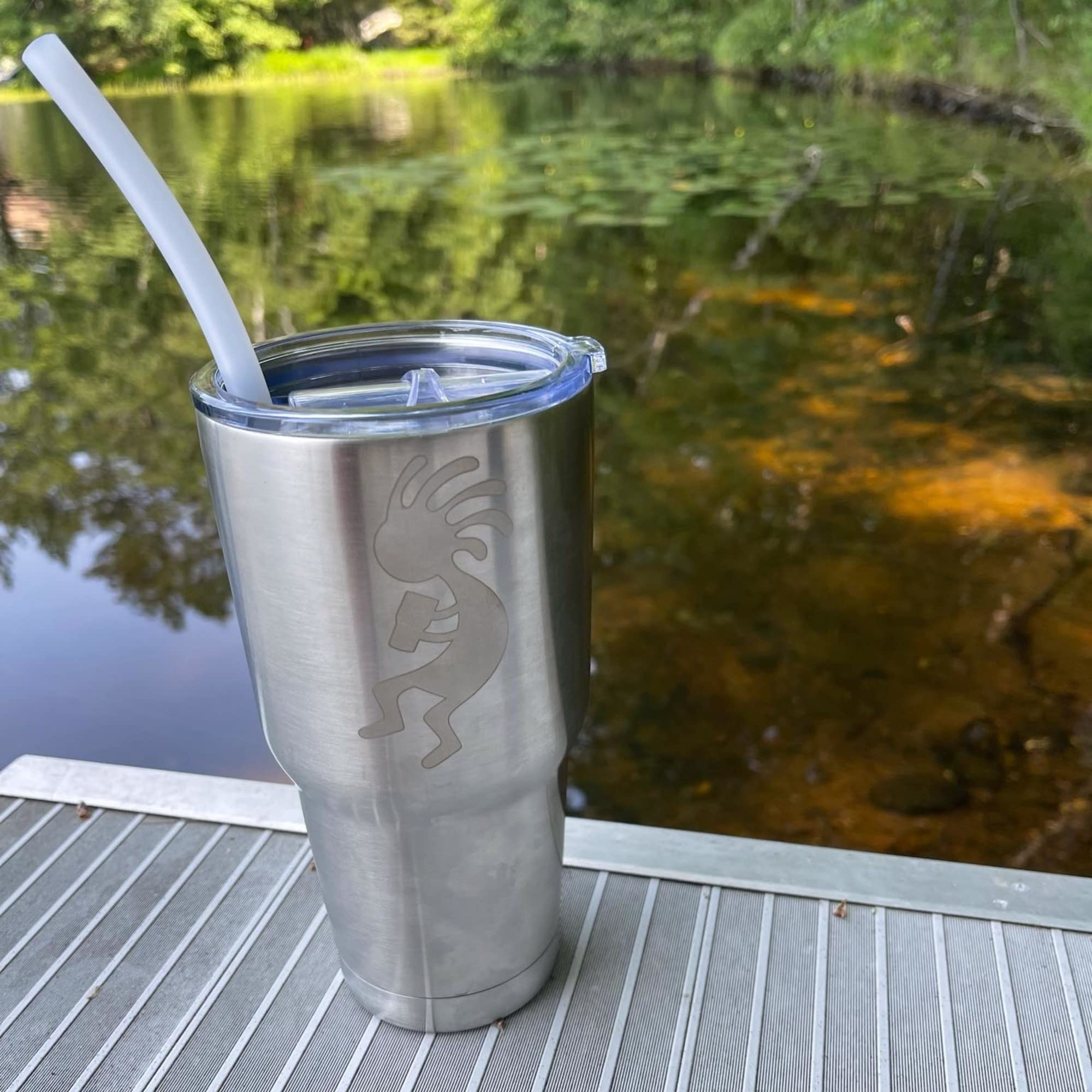 Aquapelli Vacuum Insulated Travel Tumbler, 28 Ounces, Stainless Steel