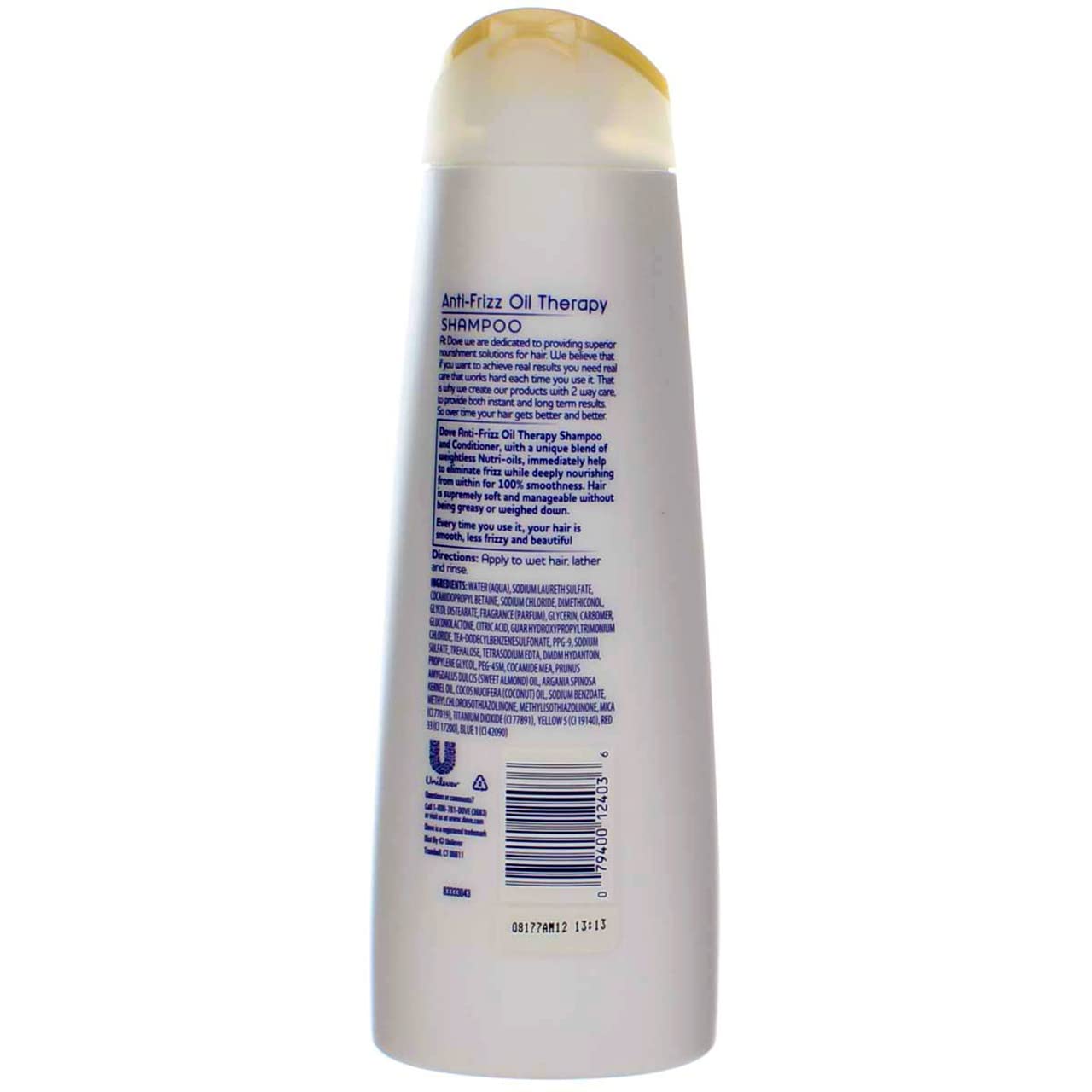 Dove Anti-Frizz Oil Therapy Shampoo With Almond Oil 12 oz