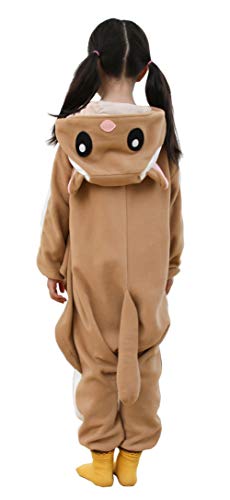 Flora Huxley Kids Animal Onesie Cosplay Helloween Costume (Flying Squirrel, 6 Years)