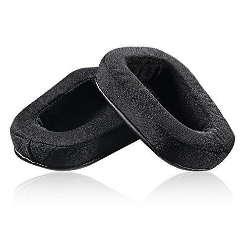 JARMOR Replacement Memory Foam & Mesh Fabric Ear Cushion Pads Cover for Logitech G633 G933 Headphone ONLY (Black)