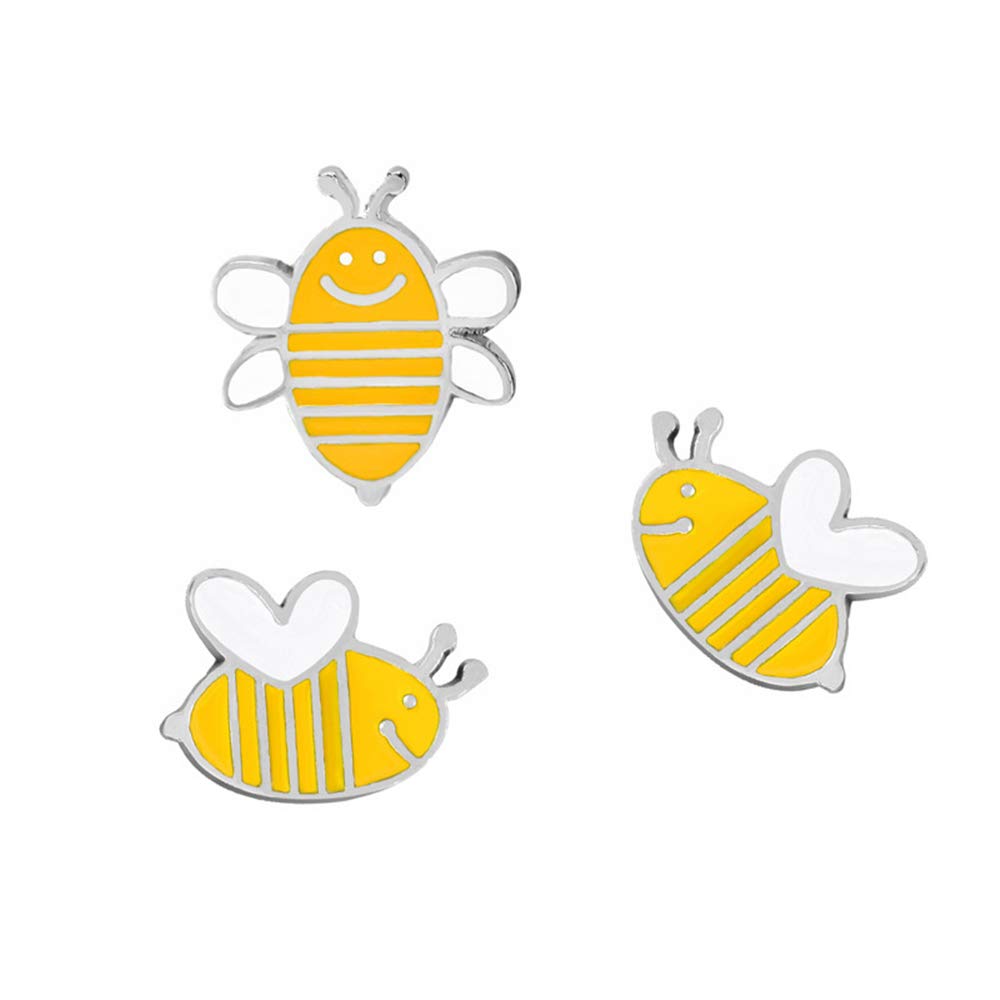 ALIWS Brooch,Button,Pin,Corsage,Boutonniere, Bee Cartoon Women Buckle Clothing Badge Accessories Sturdy and Cost-Effective Beautiful