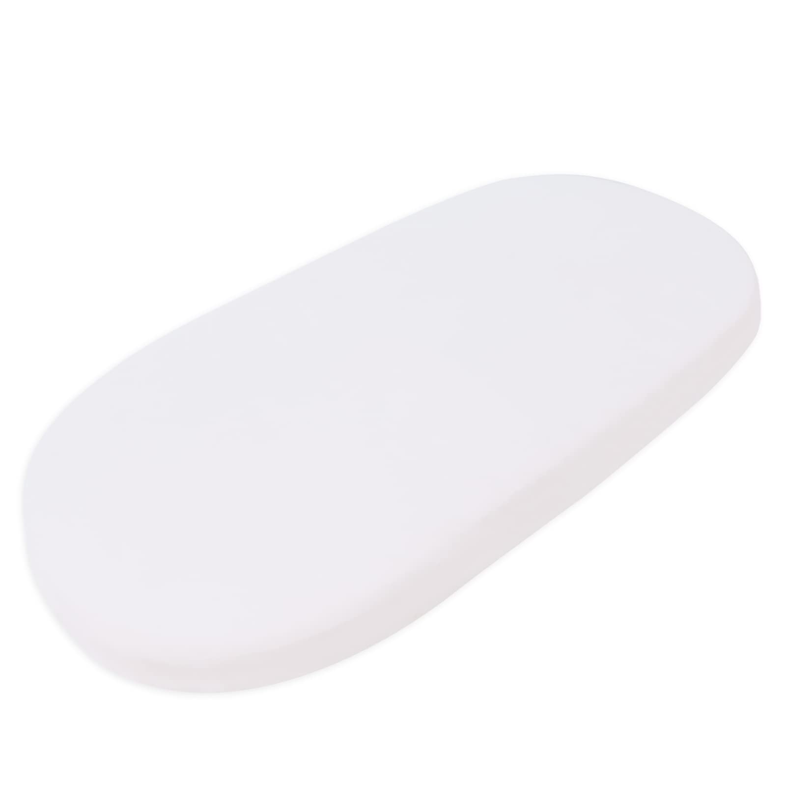 Baby Waterproof Bassinet Mattress Pad Cover and 100% Cotton Sheet(White), 20" x 33"