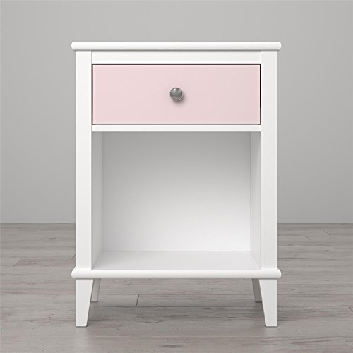 Little Seeds Monarch Hill Poppy Nightstand, White/Pink