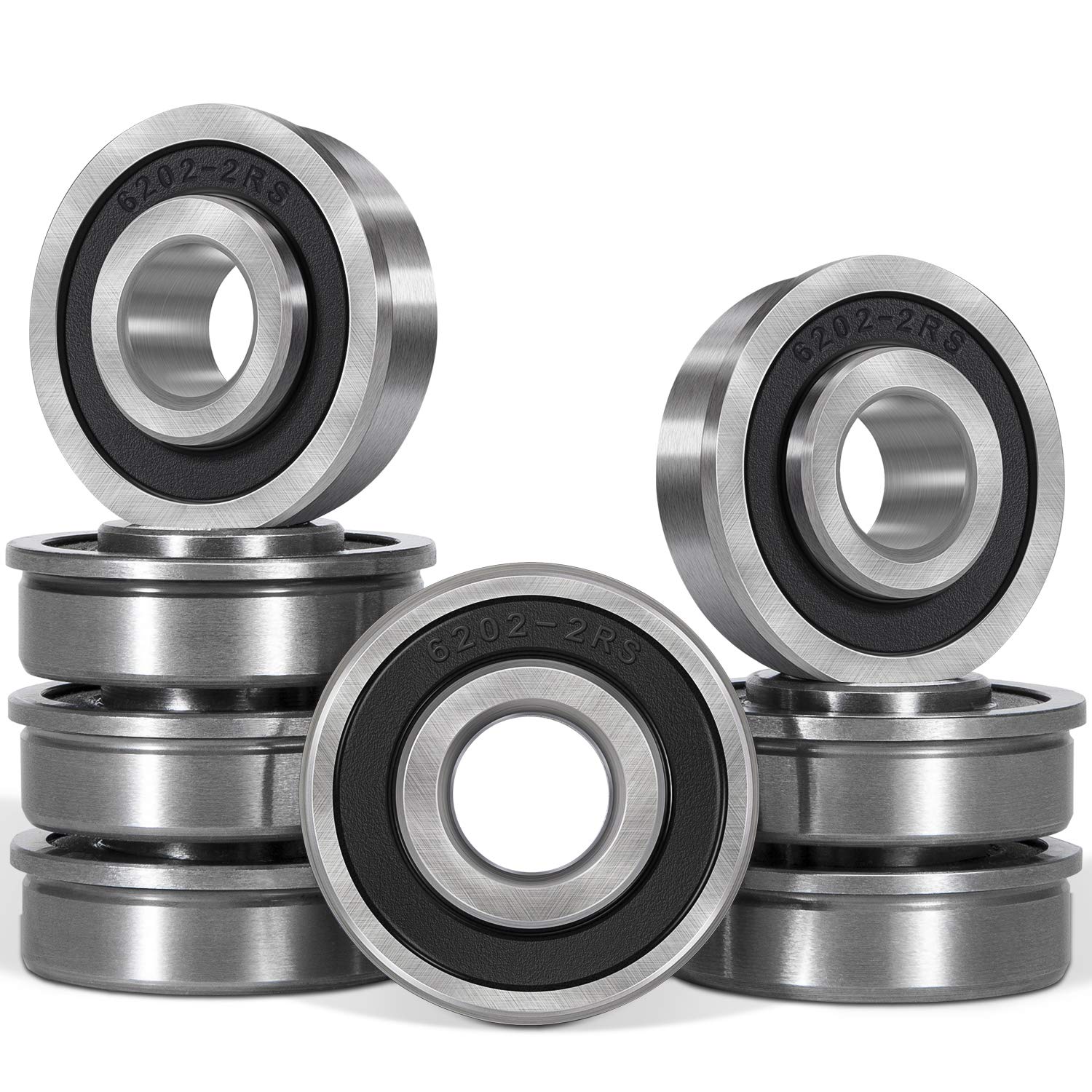 8 Pack 1/2" Flanged Ball Bearing Precision,ID 1/2" x OD 1-3/8" - Lawn Mower- For Marathon.