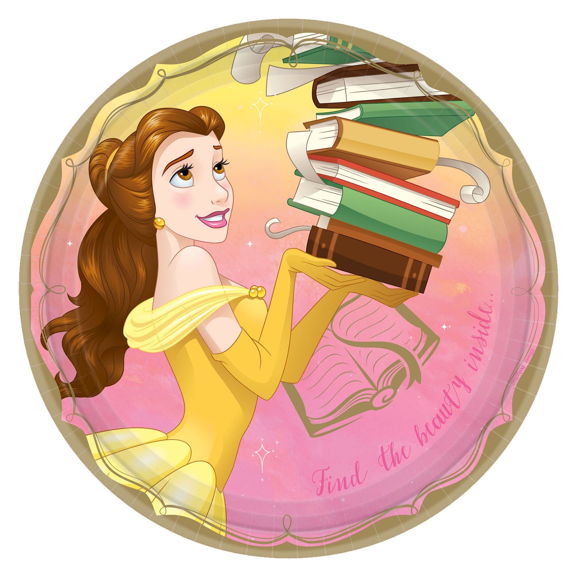 Amscan Disney Princess Belle Birthday Party Tableware Kit Napkins, Plates Bundle, 16 Guests by Just Jazzle