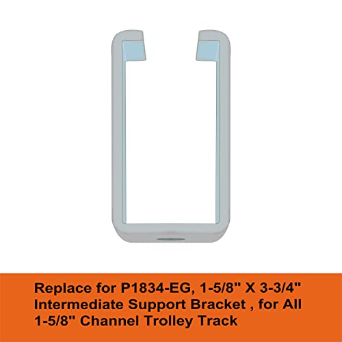 Channel Trolley Track Hanger for P1834-EG, Intermediate Support Hanger Bracket for 1-5/8" Strut Channel - 4 Packs