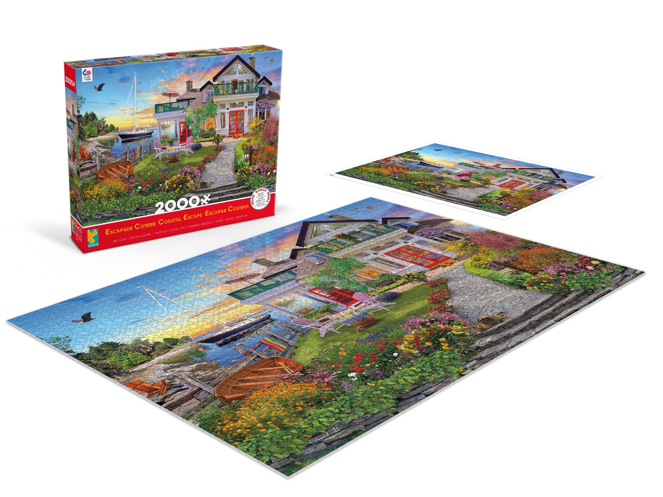 Ceaco - David Maclean - Coastal Escape - 2000 Piece Jigsaw Puzzle