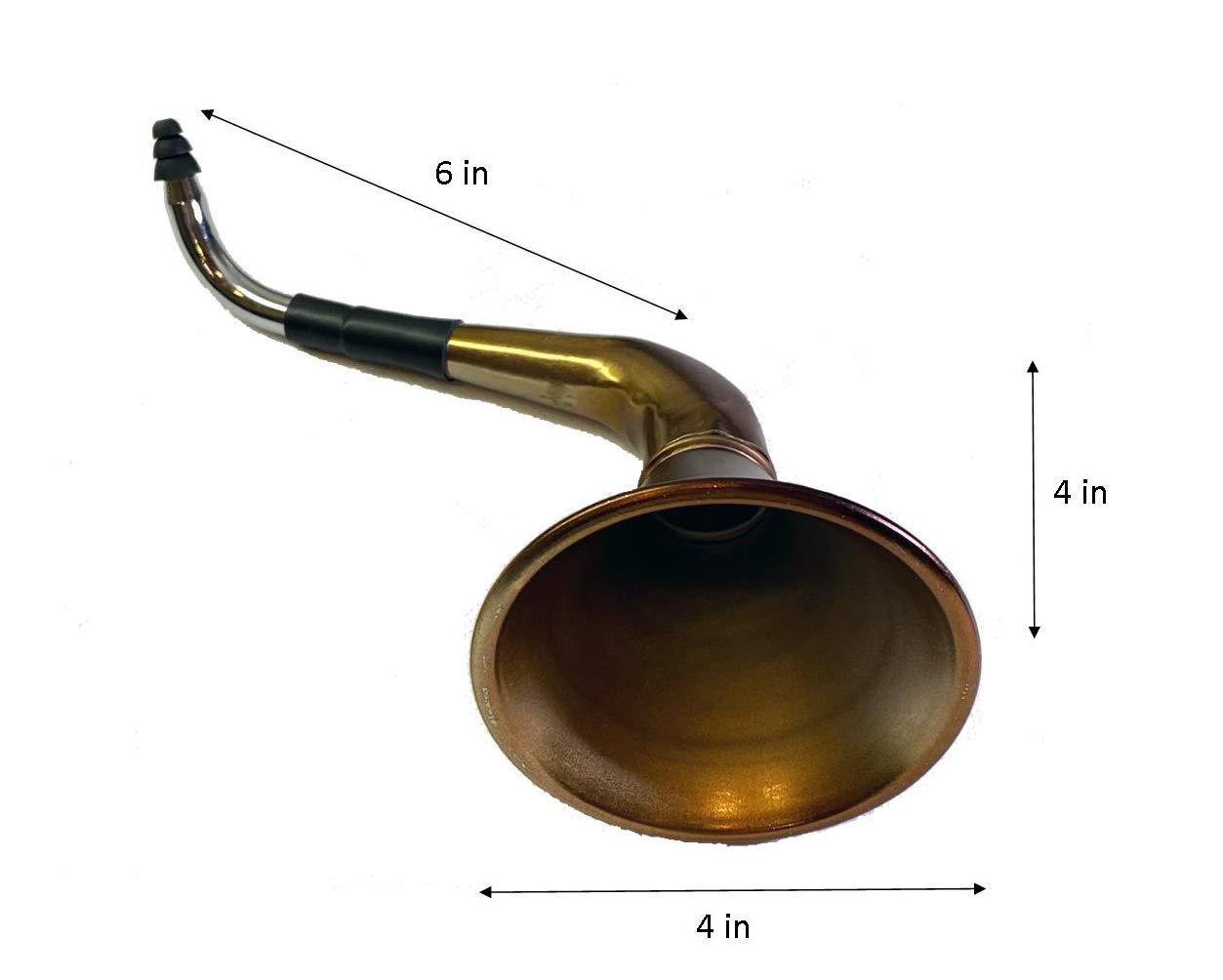 Ear Trumpet Horn Gag Gift For Those Who Deny Needing it. 100% Brass.