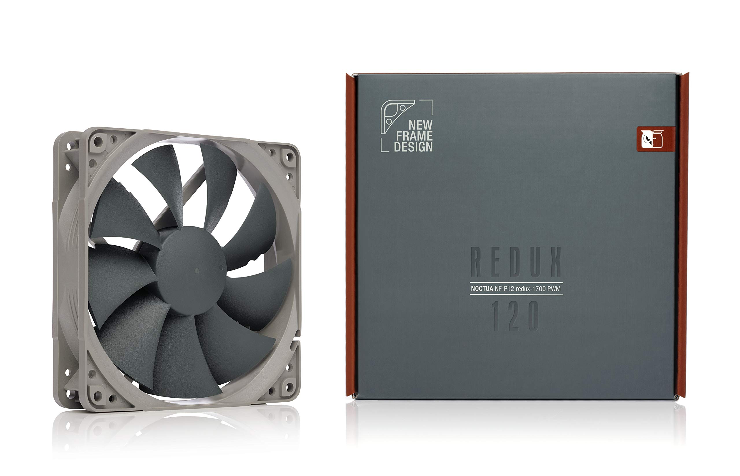 Noctua NF-P12 redux-1700 PWM, High Performance Cooling Fan for Desktop, 4-Pin, 1700 RPM (120mm, Grey)