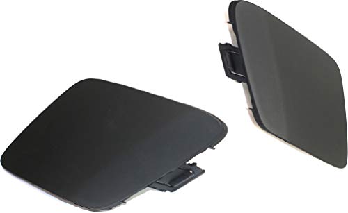 Garage-Pro Tow Hook Cover Set of 2 Compatible with Toyota Prius 2016-2018 Front Bumper Right Side and Left Side Primed