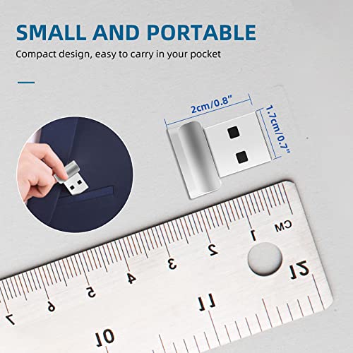 USB Fingerprint Reader, DDSKY Portable Security Key Biometric Fingerprint Scanner Support Windows 10 32/64 Bits with Latest Windows Hello Features (1-Pack)
