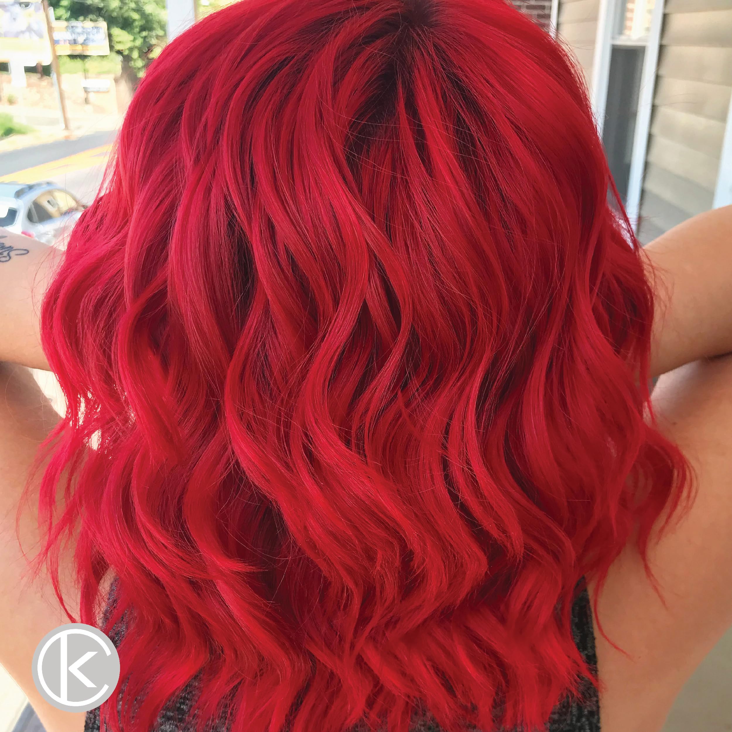 Keracolor Clenditioner Color Depositing Conditioner - Hair Glaze Colorwash, Red, 12 Fl Oz