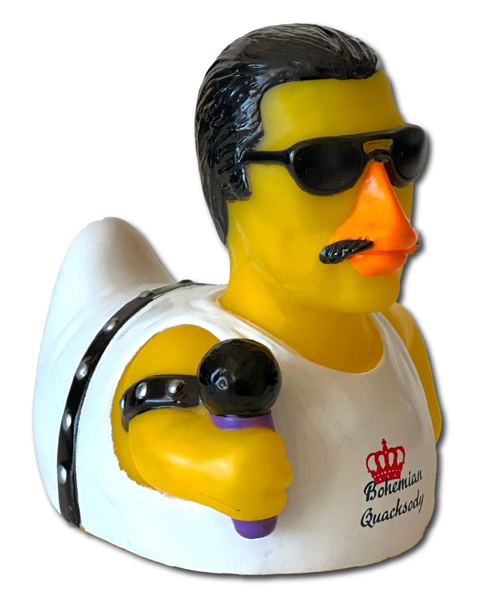 CelebriDucks - Bohemian Quacksody - Floating Rubber Ducks - Collectible Bath Toys Gift for Kids & Adults of All Ages