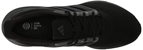 adidas Men's Ultrabounce Running Shoe, Black/Black/Carbon, 10