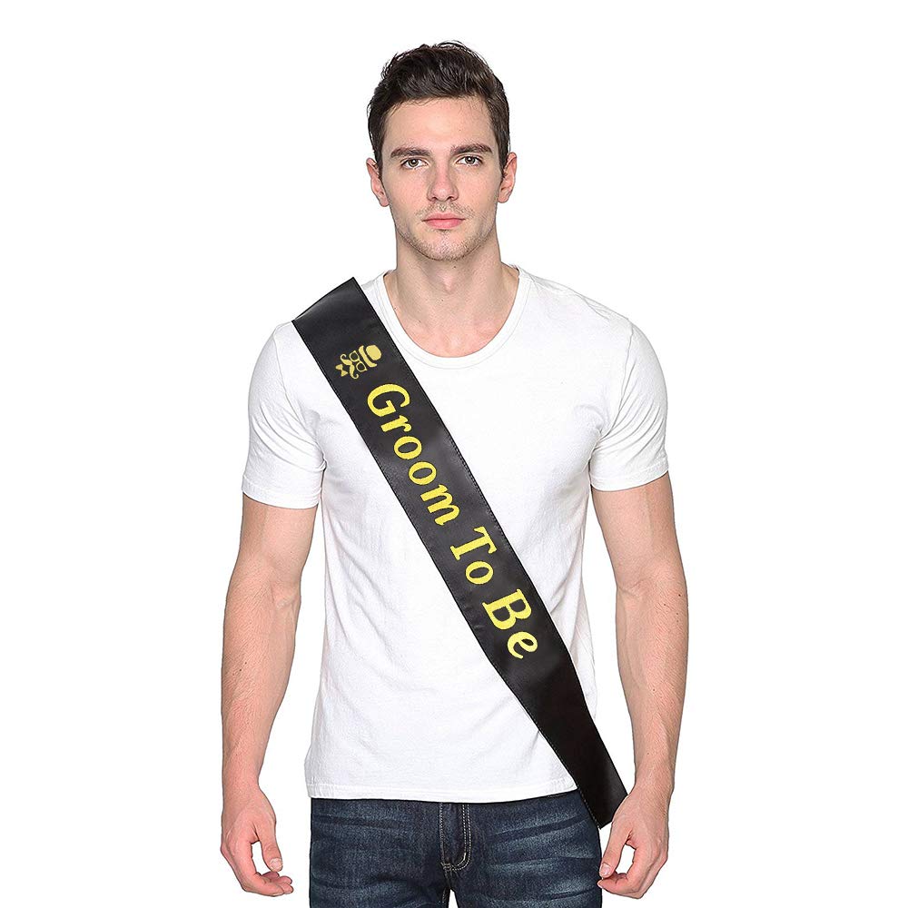 Bachelorette Party Sash - Bride and Groom to Be Sash Bachelor Party Sash Bridal Shower for Wedding Decorations Party Supplies