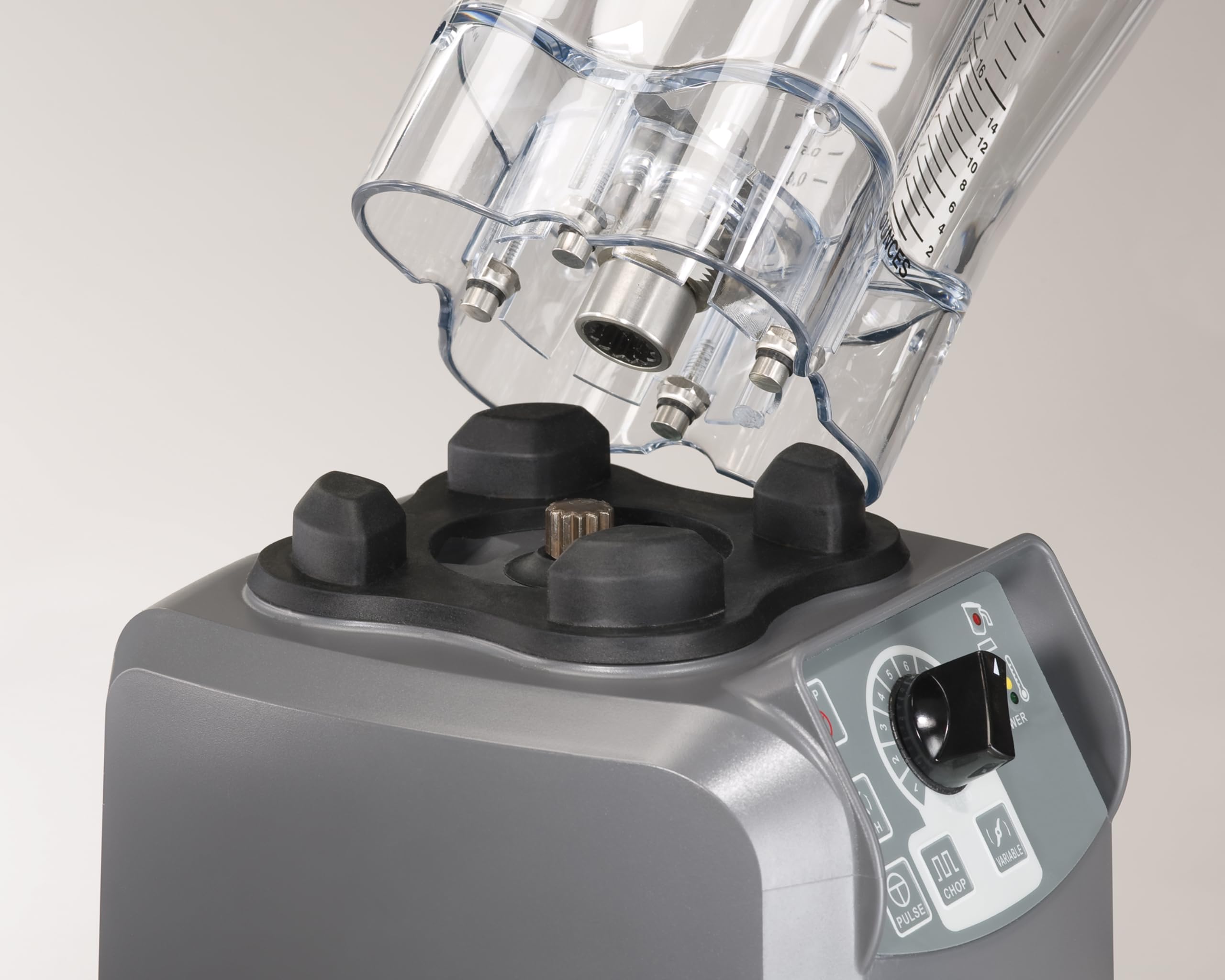Hamilton Beach Commercial HBF600 Culinary Blender, 3 hp, Variable Speed with Chop Function, 64 oz./1.8 L Polycarbonate Container, 19.98" Height, 8.69" Width, 8.19" Length, Grey