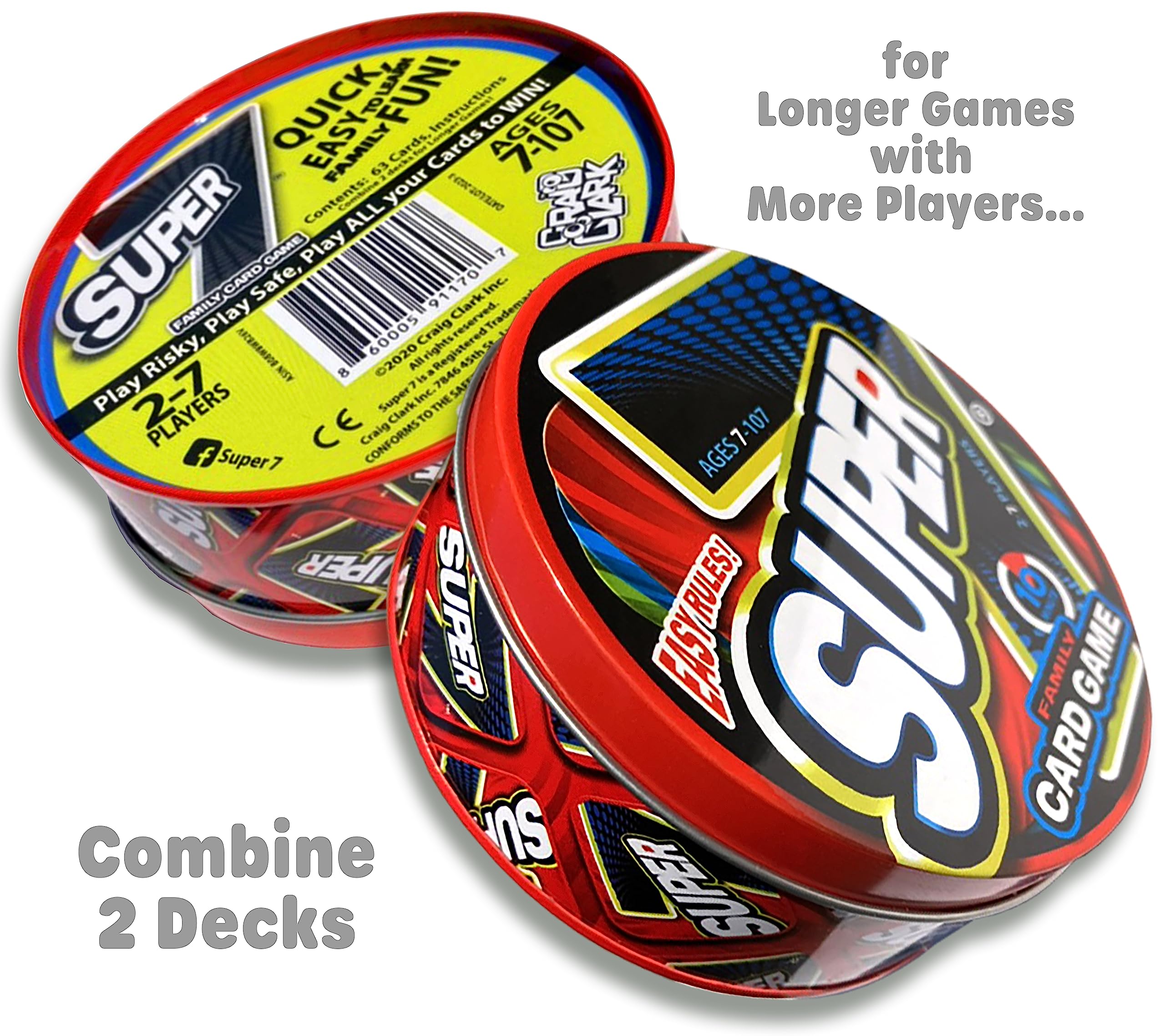 Craig Clark Inc. Super 7 Family Card Game
