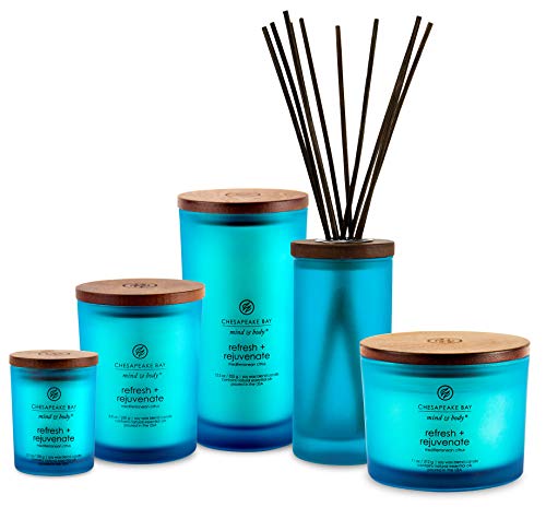 Chesapeake Bay Candle PT41312 Scented Candle, Refresh + Rejuvenate (Mediterranean Citrus), Medium, Home Décor