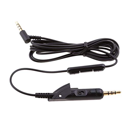 Muigiwi Replacement Audio Cable Cord Wire with Inline Mic Remote Volume Control Compatible with Bose QuietComfort 15 QC15 QC2 Headphones