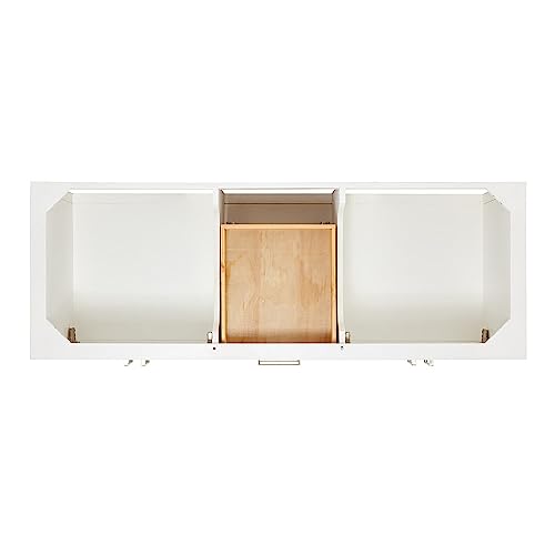 ARIEL Magnolia 60" Double Sink Base Cabinet in White