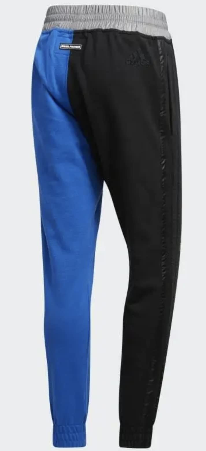 Adidas Men’s Daniel Patrick Basketball Pants, Blue/Black, US Large