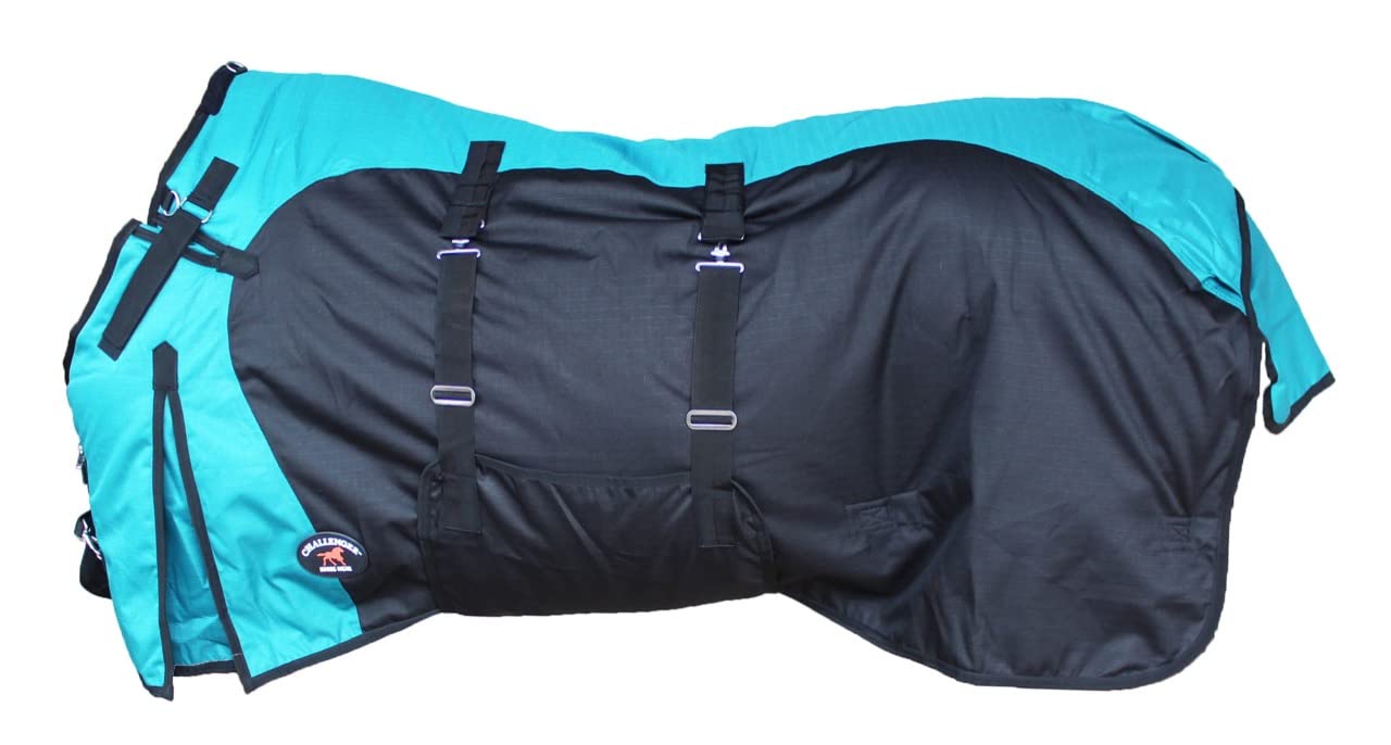 CHALLENGER 76" 1200D Turnout Waterproof Rain Horse Sheet Light Winter Blanket 387B